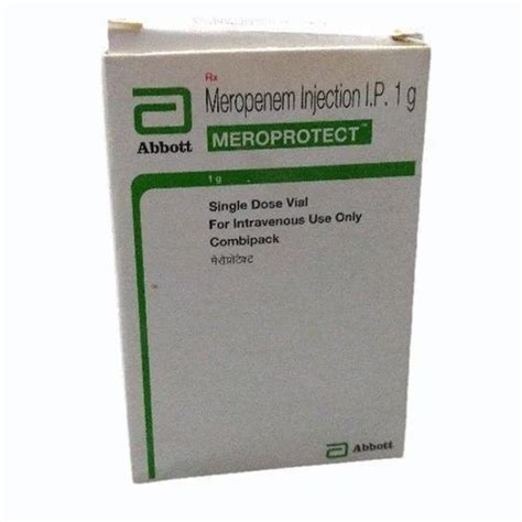 Meroprotect Meropenem Injection Ip 10 Ml Strength 1 Gm At ₹ 1499 Box In Mumbai