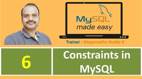 Mysql Tutorials Constraints In Sql Lesson 6 Sql Mysql Database Youtube