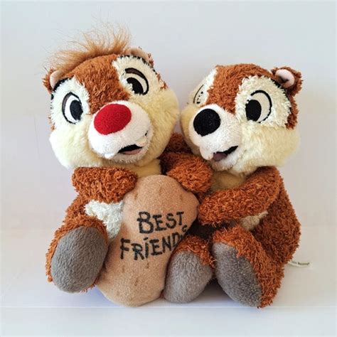 Vintage Disney Chip N Dale Best Friends Plush Land Resort Paris £9 00