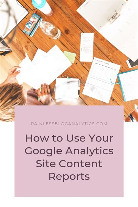 How To Use Your Google Analytics Site Content Reports Painless Blog Analytics