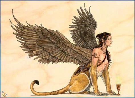 Sphinx By Miasteingraeber On Deviantart Greek Mythological Creatures Mythological Creatures