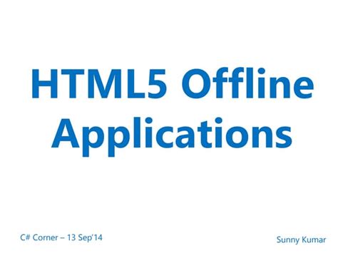 Html5 Offline Applications Pptx