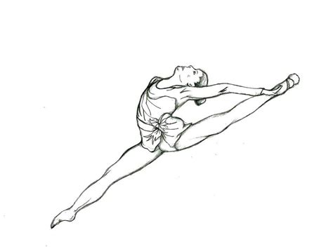 Розмальовка Гімнастка