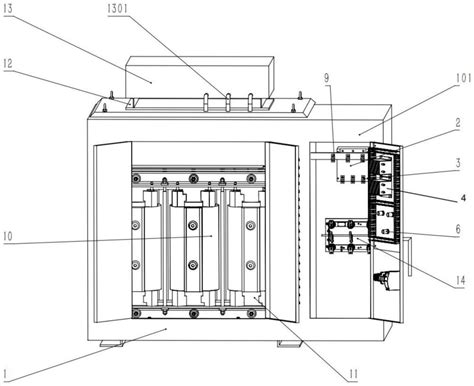 一种附带永磁安全箱和井口扼流功能的干式变压器的制作方法 一种附带永磁安全箱和井口扼流功能的干式变压器的制作方法