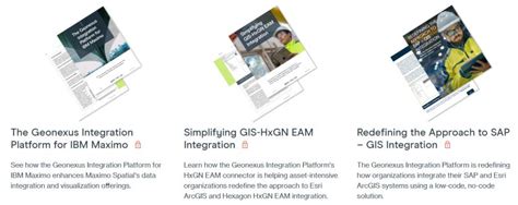 Geonexus On Linkedin Maximo Arcgis Eam Sap