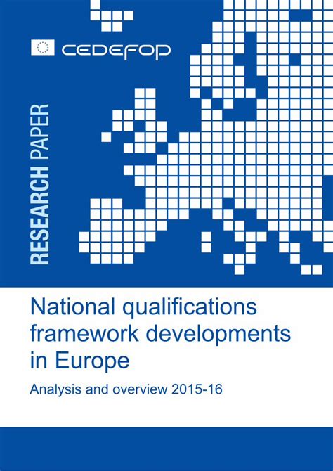Pdf National Qualifications Framework Developments In Europe · Frameworks To Become Maps For