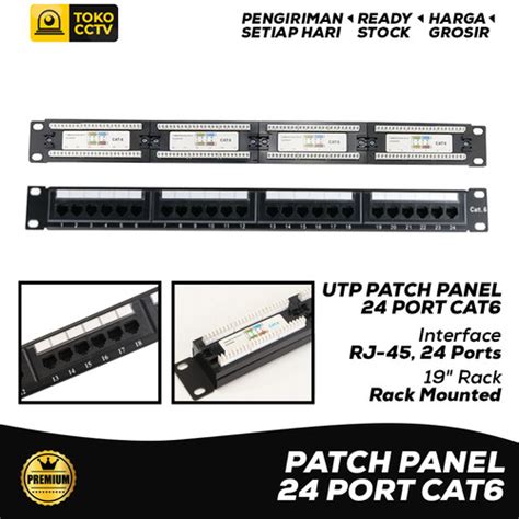 Jual Patch Panel Port Cat Patch Panel Port Cat Loaded Jakarta Barat TOKO CCTV