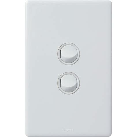 Hpm Excel Life 2 Gang Switch Mjs Electrical Supplies