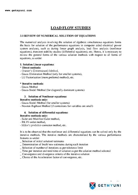 Electrical Engineering Engineering Computer Techniques In Power System