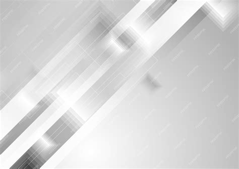 Premium Vector Grey Abstract Technology Geometric Background