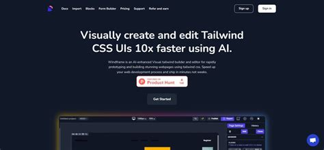 best tailwind visual website builders