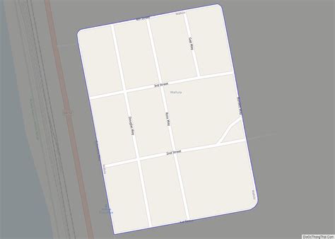 Map Of Wallula Cdp Thong Thai Real