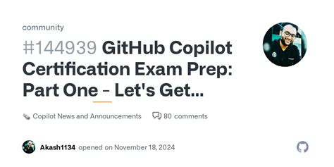 Github Copilot Certification Exam Prep Part One Lets Get Started ⏯️