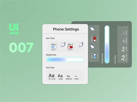 Phone Settings Ui Design Dailyui By Vignesh M On Dribbble
