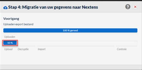 stappenplan xbrl import nextens