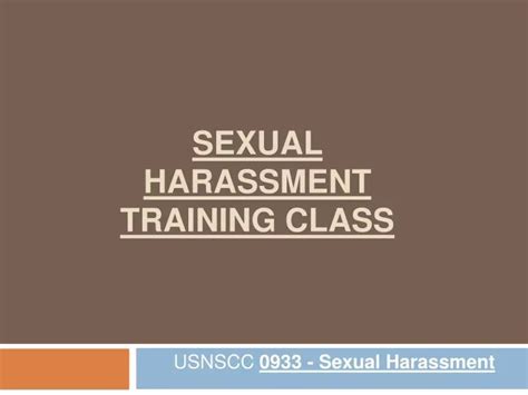 Ppt Sexual Harassment Training Class Powerpoint Presentation Free