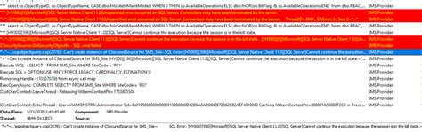 Sccm Console Connectivity Issues With Sql Server 2019 Connection May Have Been Terminated By