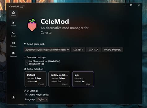 celemod modding tool for celeste celeste modding tools