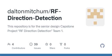 Github Daltonmitchumrf Direction Detection This Repository Is For
