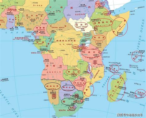 非洲的地理区域划分，“东南西北中”五大区域该怎样划分？ 国家