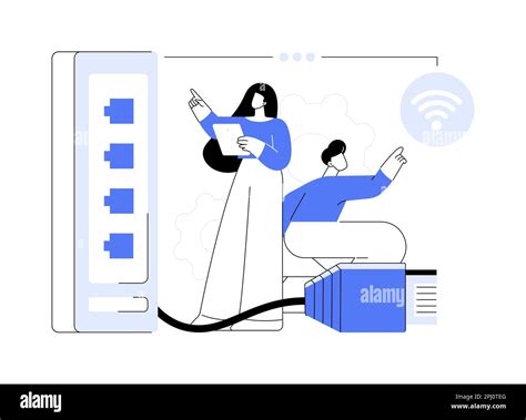 Ethernet Connection Abstract Concept Vector Illustration Stock Vector Image And Art Alamy