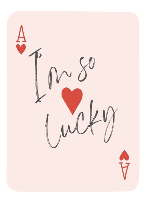 Love Struck Ace Of Hearts Im So Lucky Anniversary Card Etsy Ace Of Hearts Anniversary