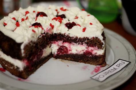 Шоколадный Торт С Вишней Рецепт С Фото — Картинки фотографии