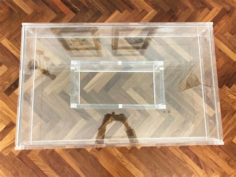 Plexiglass Coffee Table Original 1970s Design For Sale At 1stdibs