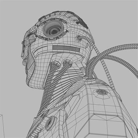 Sci Fi Character 01 Bust 3d Model Cgtrader