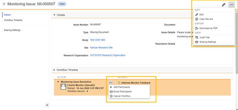 Review Edit Or Cancel Open Issues Sitevault Help