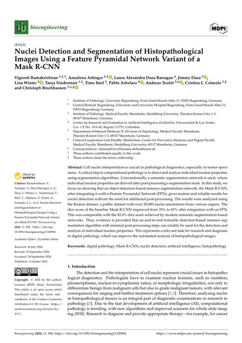 Pdf Nuclei Detection And Segmentation Of Histopathological Images