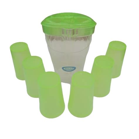 Nikko Ware Plastic Pitcher Wide Pitcher Including 6 Plastic Cups With Handle Set 2000ml Lazada Ph