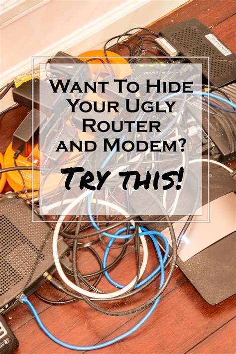 How To Hide Your Ugly Router And Modem From House To Home Router