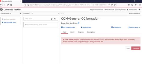 error when including embedded forms discussion and questions camunda