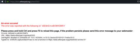 etherpad having strange js issues on firefox 55 0 3 · issue 3254