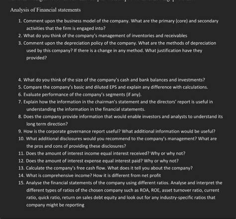 Solved Answer These Question Below Using ITC Infotech As The Chegg Com