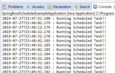 Spring Boot Scheduler Example ASB Notebook