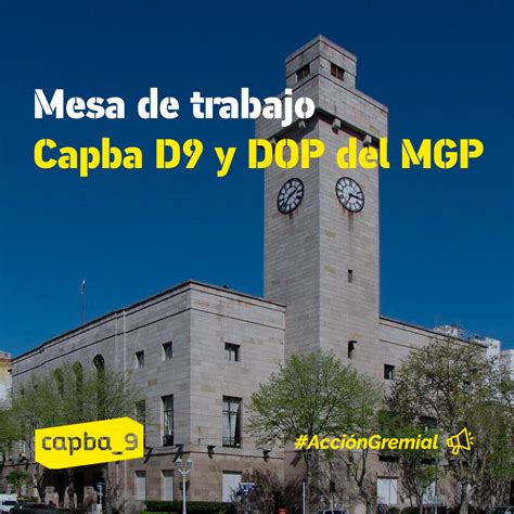 Mesa De Trabajo Capba D9 Y Dop Del Mgp Capba 9