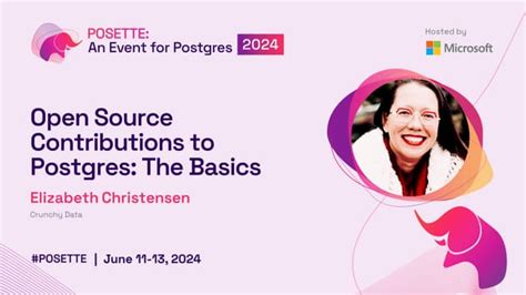 open source contributions to postgres the basics posette 2024 ppt