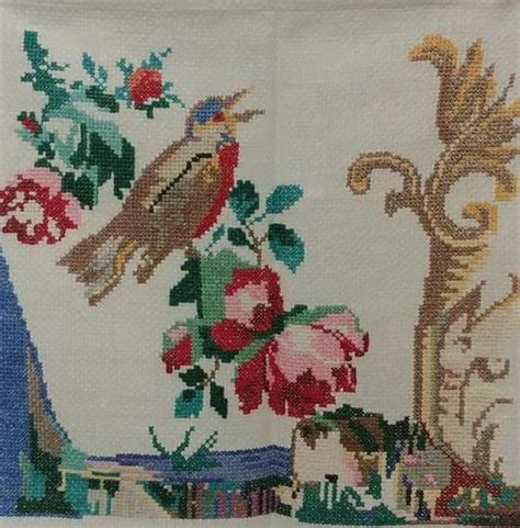 Картина вишивка хрестиком соловей минуле століття — ціна 620 грн у каталозі Картини Купити