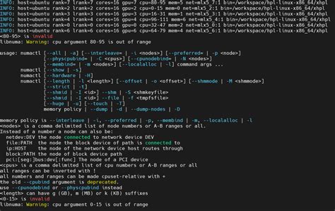 numactl error enroot pyxis running nvidia hpc benchmark · issue 94