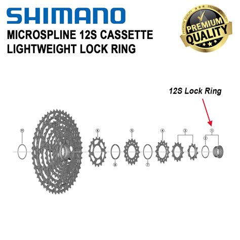 Shimano Microspline Cassette Lock Ring Cover For Mtb Xtr Xt Slx 11speed