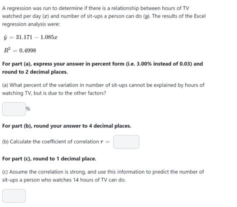 Solved A Regression Was Run To Determine If There Is A Chegg Com