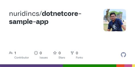 github nuridincs dotnetcore sample app