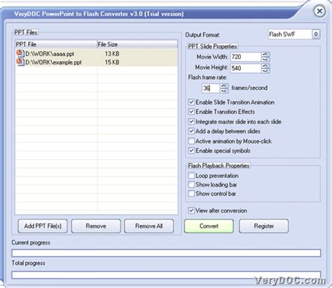 How To Convert Pptxppsppsxppt To Swf And Set Flash Sizedimension Verydoc Knowledge Base