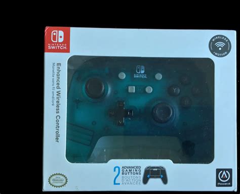 Power A Switch Blue And Black Enhanced Wireless Controller Consolevariations