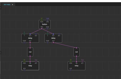 1 Button 2 Relays Xod Programming Questions Xod Community