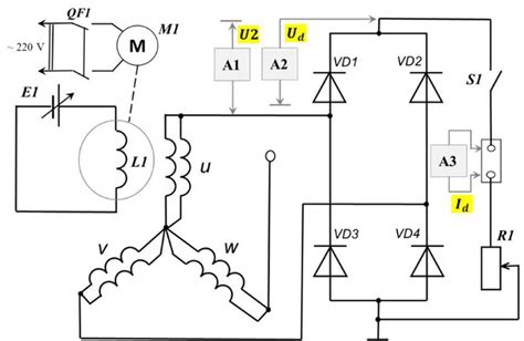 Instrument Wiring Diagram For The Generator Operation With Singlephase