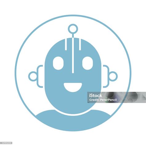 로봇 인공 지능 아바타 아이콘입니다 챗봇 및 소셜 네트워크에 대한 다양한 봇 얼굴을 프로파일링합니다 문자 벡터 스톡 일러스트