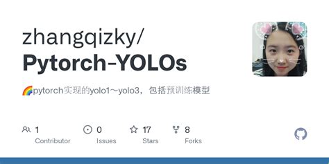 GitHub zhangqizky Pytorch YOLOs pytorch实现的yolo1yolo3包括预训练模型
